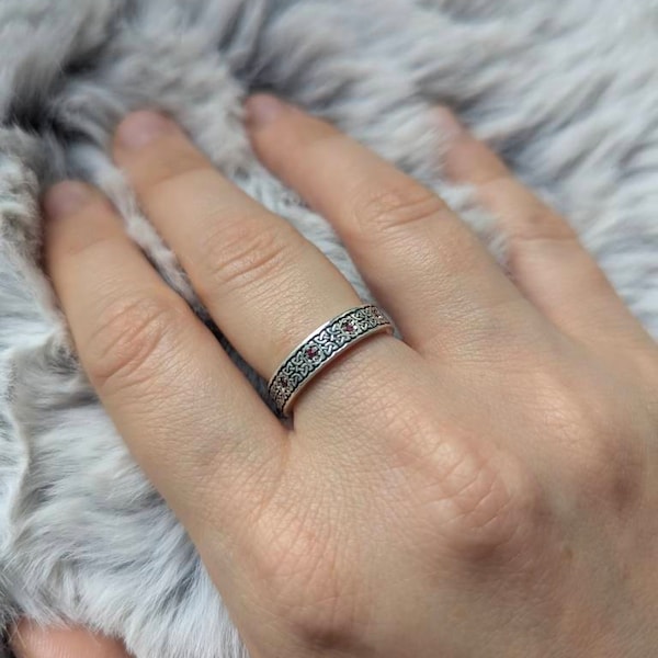 Infinity Silver Bold Wedding Band, 10mm Wide Infinity Wedding Band ...