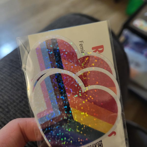 Inclusive Pride Flag Heart / Pride Flag Stickers / Inclusive Pride ...