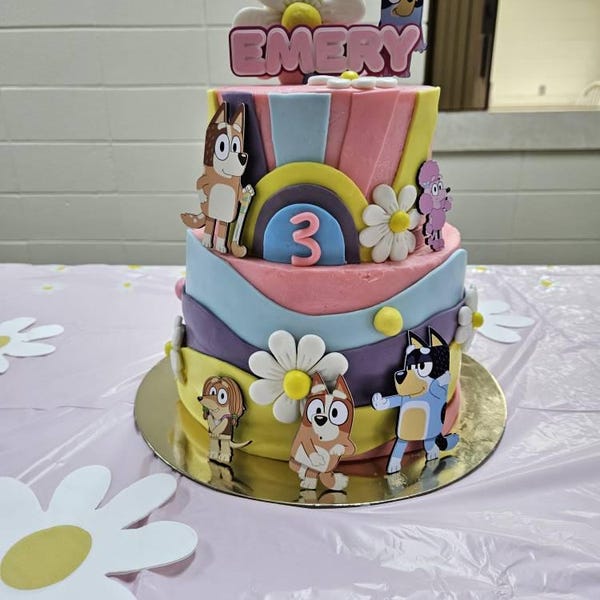 Bluey Cake Topper - Inspired Bluey - Bluey Birthday Party - Bluey Bingo ...