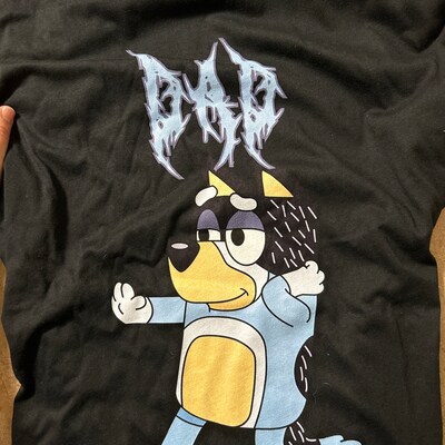 Bluey Metal Shirt, Black Metal, Goth Disney, Deathmetal, Blegh, Dead ...