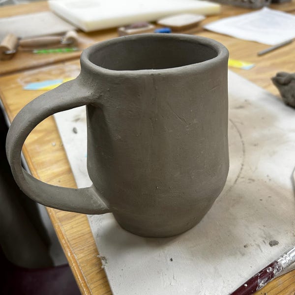 Printable Pottery Mug Template With Step by Step Video for Handmade ...