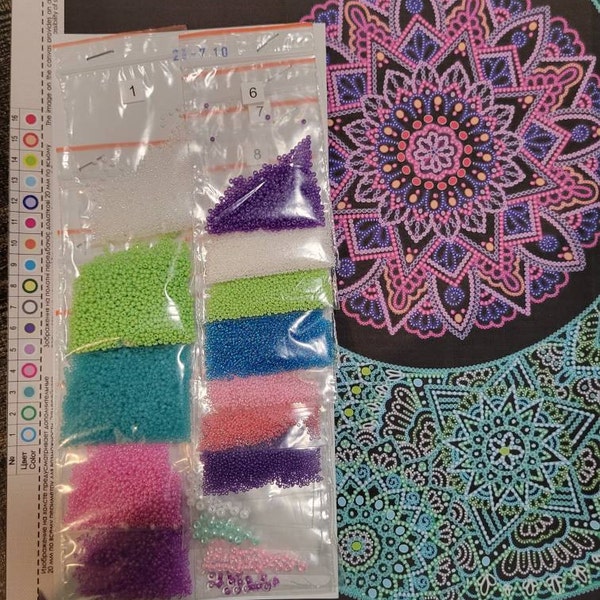 Fearless Gaze Magical Bead Embroidery Kit - DIY Mystical Art Craft ...