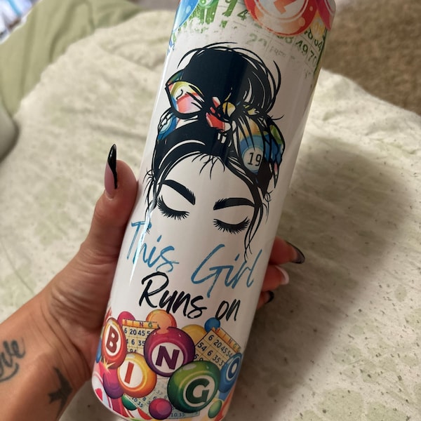 This Girl Runs on Pepsi With Blue Glitter Sublimation Tumbler Wrap, Png ...
