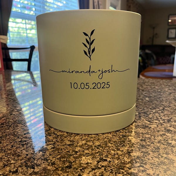 Custom Business Logo Planter • Personalized Company Gift for Co Worker ...