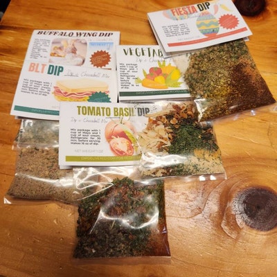6 Pack Variety Dry Dip Mix Seasoning Mix Party & Appetizer Food ...