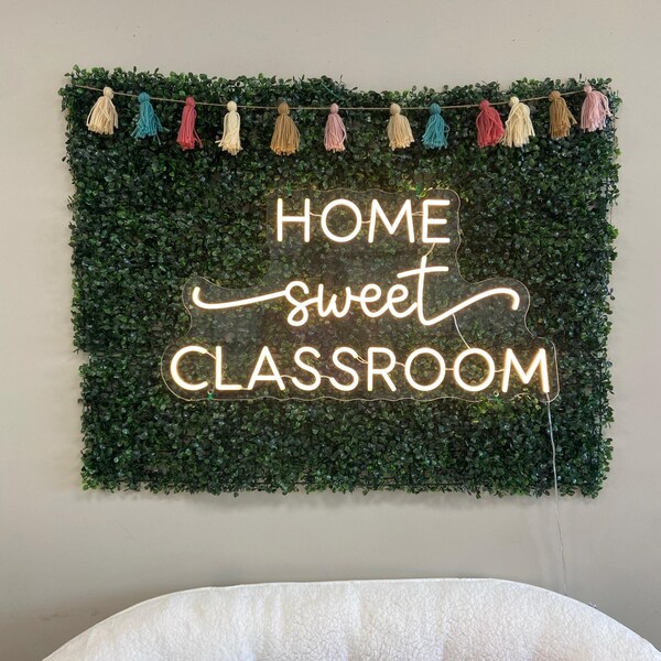 Teacher Name Neon Sign for Classroom, in This Classroom Neon Sign ...