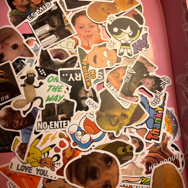 10-100 Throwback Memes and Funny References Sticker Pack - Etsy