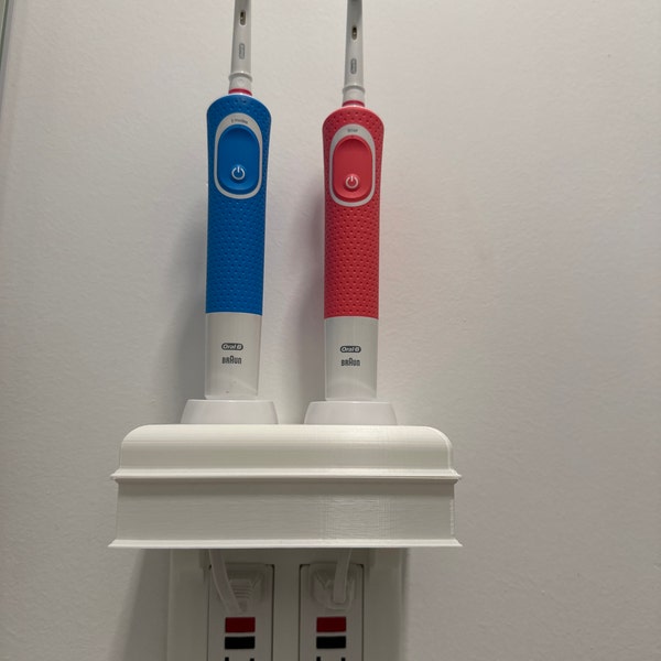 Electric Toothbrush Holder, Oral B, 2 Charging Slots, Organizer, Outlet ...