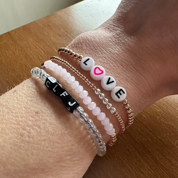 Custom Zodiac Sign Beaded Bracelet, Personalized Zodiac Jewelry ...