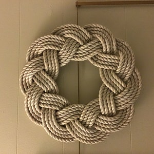 Summer Wreath Upcycled Lobster Rope Wreath Door Decoration | Etsy