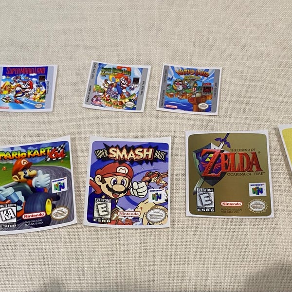 GBA Classic NES Series the Legend of Zelda Replacement Label Decal ...