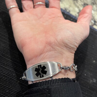 Medical Alert ID Tag Keychain, Custom ENGRAVED FREE Plastic Tp1c-cst - Etsy