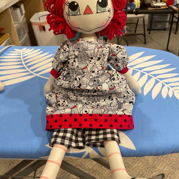 E-pattern 16 Inch Raggedy Ann Doll, Cloth Doll - Etsy
