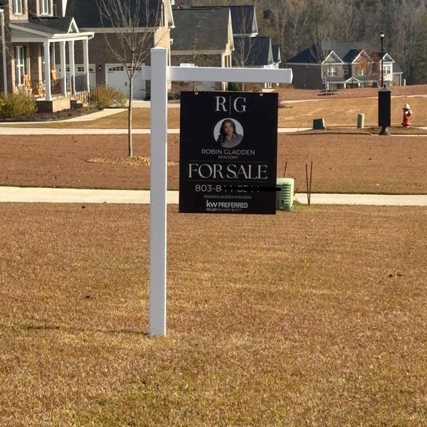 Custom Real Estate Sign PVC Post + Sign Panel & Rider, for Sale, Open ...