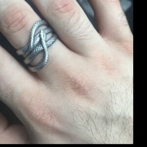 925 Silver Snake Ring Men Cobra Ring with Snake Pattern Gift | Etsy