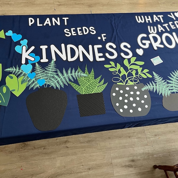 Palm Tree Bulletin Board, Plant Themed, Coffee House, School Bulletin ...