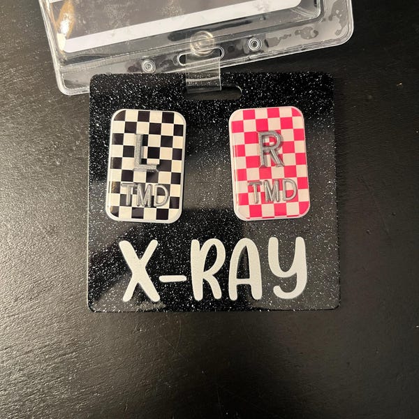 Checkered Two Tone Mint and Mauve Xray Markers- 16 Different Colors ...