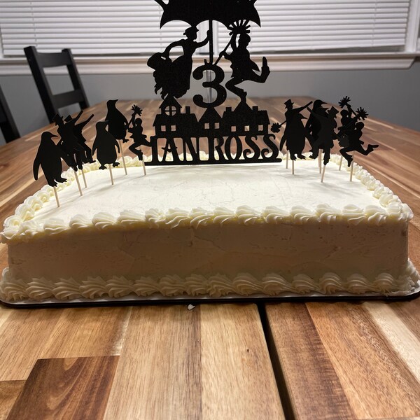 Mary Poppins Cake Topper, Mary Poppins and Chimney Sweeper, Chimney ...