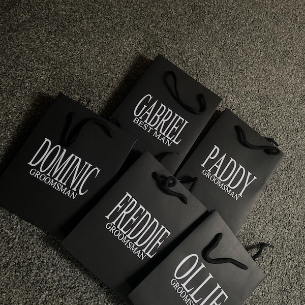 Personalized Groomsmen Gift Bag, Best Man Gift Bag, Groomsmen Gifts ...