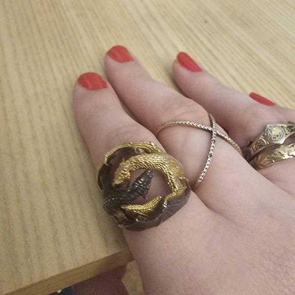 Three Monkeys Ring, Animal Ring, Designer Ring, Monkey Jewelry - Etsy