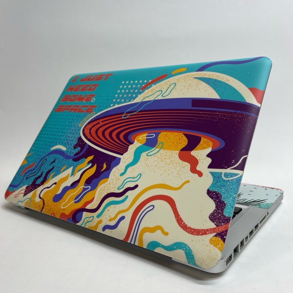 Aqua Groove Laptop Skin: UNIVERSAL Laptop Skin, Full Coverage ...