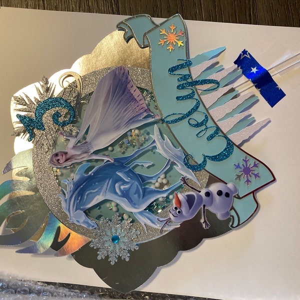 Frozen Cake Topper-frozen 2 Cake Topper-lights Up Frozen Party Package Frozen Inspired Cake ...
