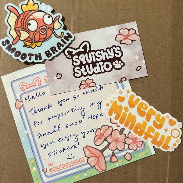 Please Handle With Love FRAGILE Sticker Cat Meme Stickers Kawaii/funny ...