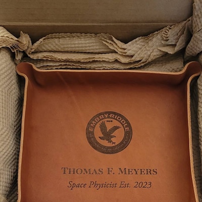 Personalized Leather Tray / Graduation Gift / Gift for College Graduate ...