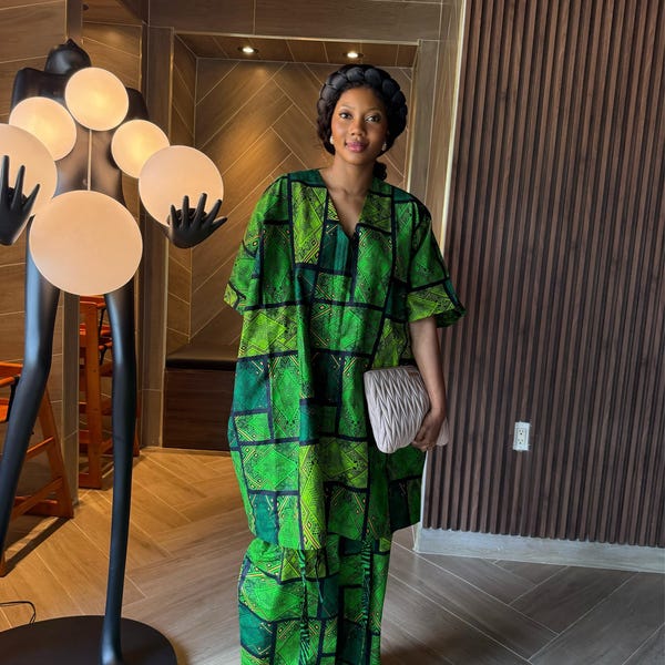 Red African Print Kimono Top: Batwing Sleeve Boho Shrug - Etsy