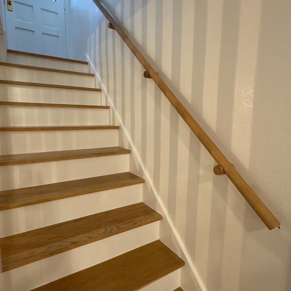 Wood Handrail Brackets, Staircase Brackets, Handrail, Maple, Oak, White ...