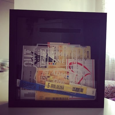 Personalised Ticket Collection Box Cinema Gig Ticket's Memory Box Date ...