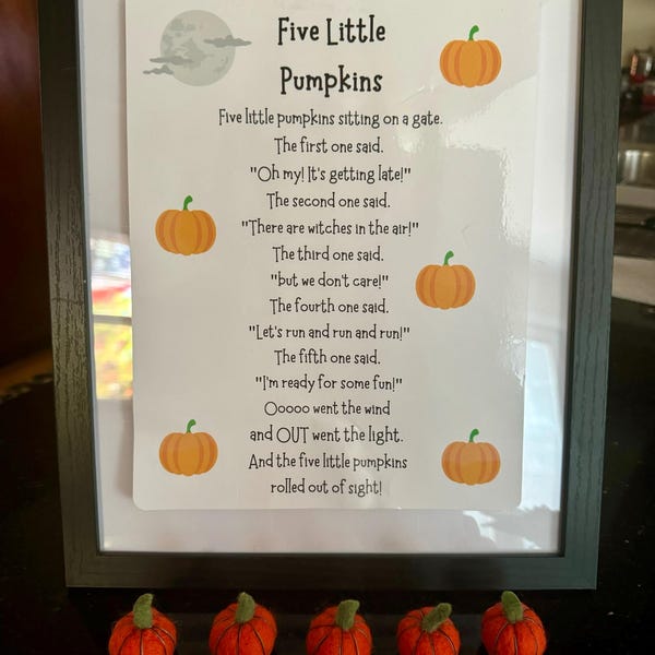 Five Little Acorns Poem - Interactive Poetry - Fall Poetry - DIGITAL ...