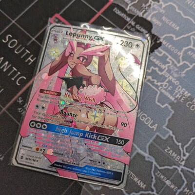 Custom Pokémon Full Art Card Lopunny GX - Etsy