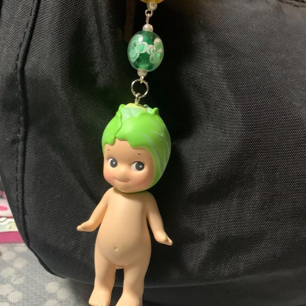 Accessorized Kawaii Sonny Kewpie Cherub Angel Beaded Keychains With ...