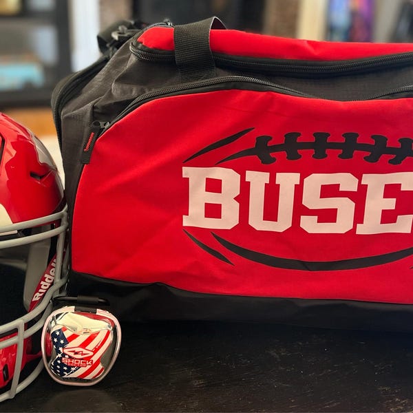 Custom Football Duffle Bag | Personalized Sports Gym Gear, Team Gifts ...