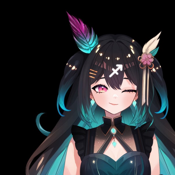 Live2d Vtuber Model for Commercial Use! Sagittarius the Zodiac Vtuber ...