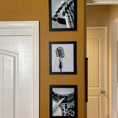 Music Art Set of 3 Music Prints Unframed Black and White - Etsy