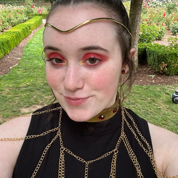 Egyptian Scarab Sun Moon Circlet Crown Headpiece Spirit of the Goddess ...