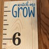 Growth Chart Ruler Add-on--"watch Me Grow" Vinyl Decal --top Header ...