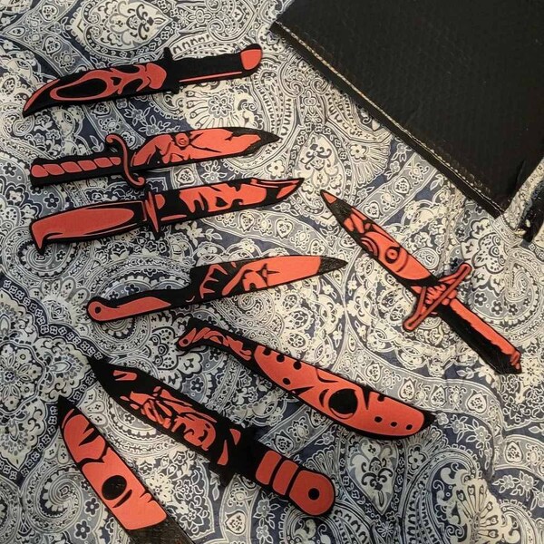 Horror Set Splatter White! Plastic 8 Pieces Ghostface,chucky, Freddy ...