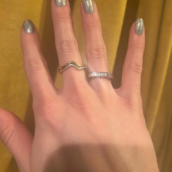 Caduceus Ring Medical Symbol Band Ring Sterling Silver Personalized ...