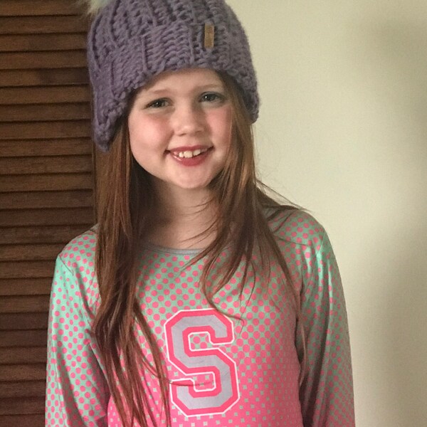 Rainbow Bobble Hat, Woolly Hat, Unicorn Hat, Kids Bobble Hat, Baby's ...