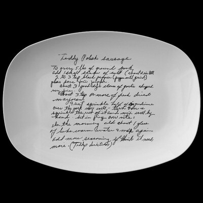 Custom Recipe Plate Handwritten Recipe Platter Recipe on Platter ...
