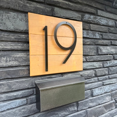 Large Modern Black House Numbers, 8 Inch, 12 Inch, Address Numbers ...