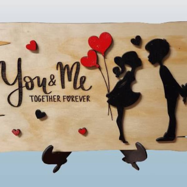 Personalized Couple Sign Laser Cut, Couple Laser Cut File, Valentines ...