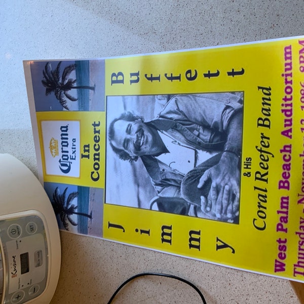 Florida A1A Jimmy Buffett Memorial Sign 12x12 High Gloss Color Poster ...