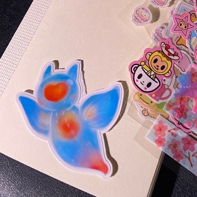 Moon Jellyfish Translucent Vinyl Stickers - Etsy