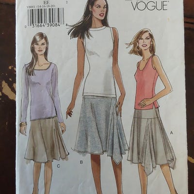 Uncut Simplicity Sewing Pattern 10428 S9046 9046 Misses' Layered Tunics ...