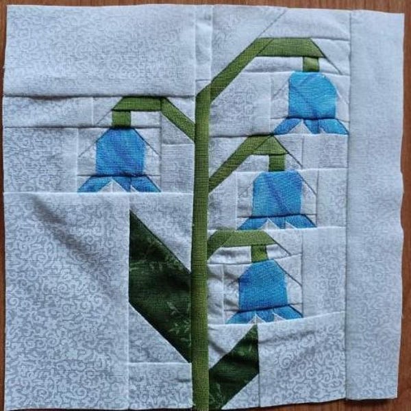 Lily of the Valley Quilt Block Pattern PDF Spring Flower - Instructions ...