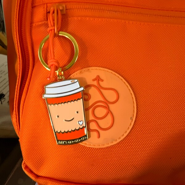 Coffee to Go Keychain Key Charm Coffee Lover Coffee Key Chain Coffee ...